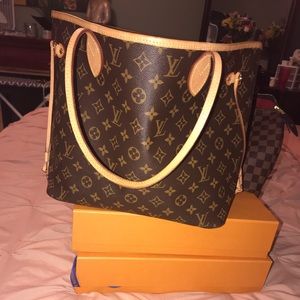 Bags | Authentic Lv Neverfull Mm | Poshmark